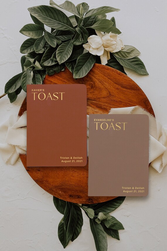 Wedding Toast Books for Your Maid of Honor and Best Man | Etsy