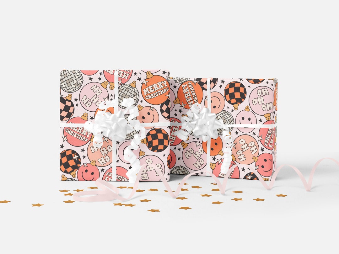Christmas Holiday Wrapping Paper, Cute Christmas Gift Wrap Paper, Cute Xmas Wrapping Paper ...