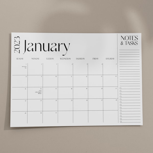 Desk Calendar - Etsy