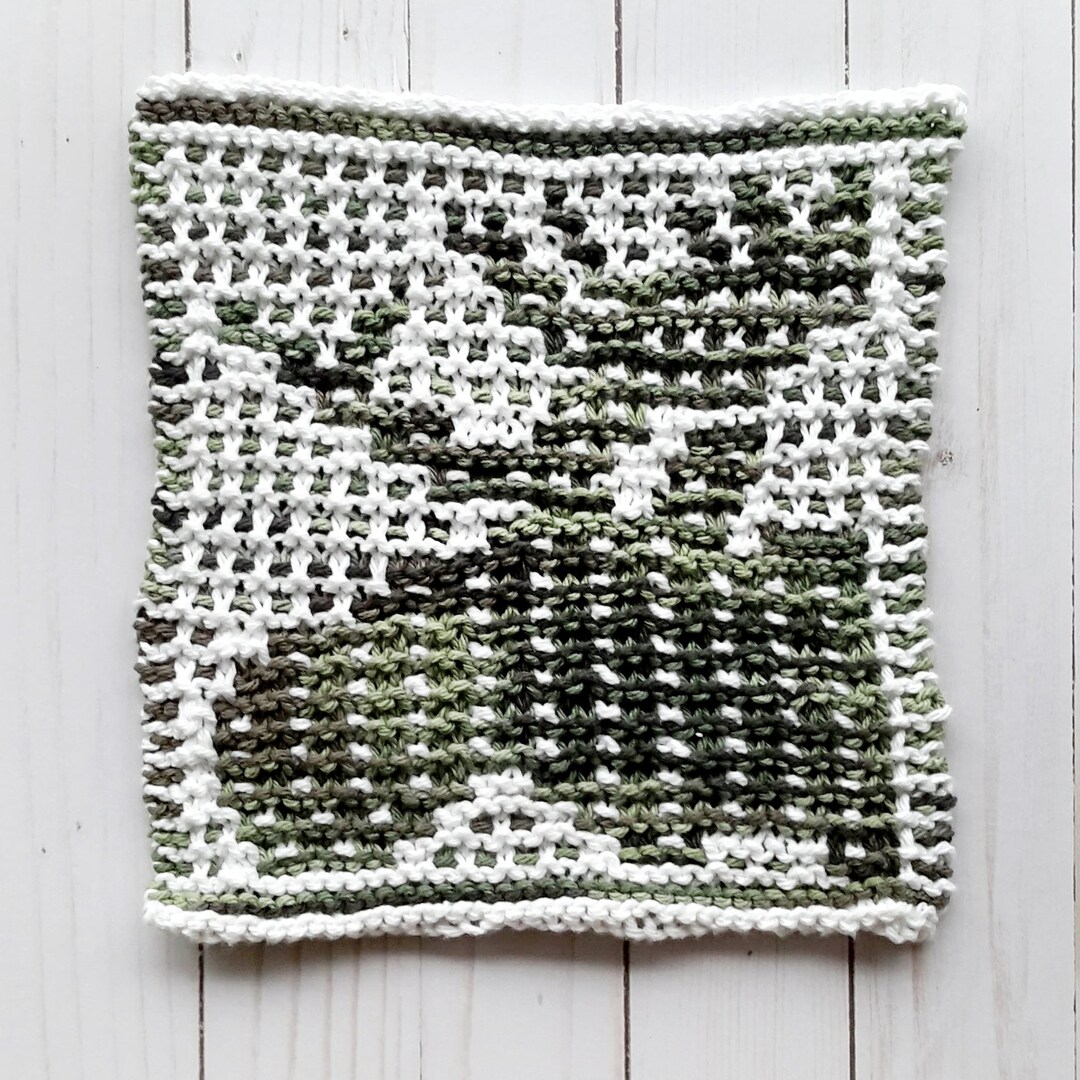 Knit Moose Dishcloth Pattern, Hunter Gift Knitting, Knit Hostess Gift ...