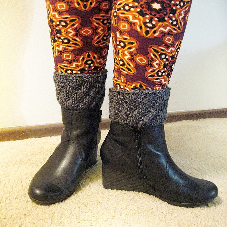 Boot Cuff Pattern - Boot Toppers Knitting Pattern - Knit Boot Cuffs ...