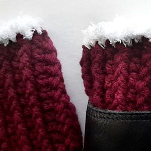 Boot Cuff Pattern, Crochet Pattern, Christmas Crochet Boot Cuffs ...
