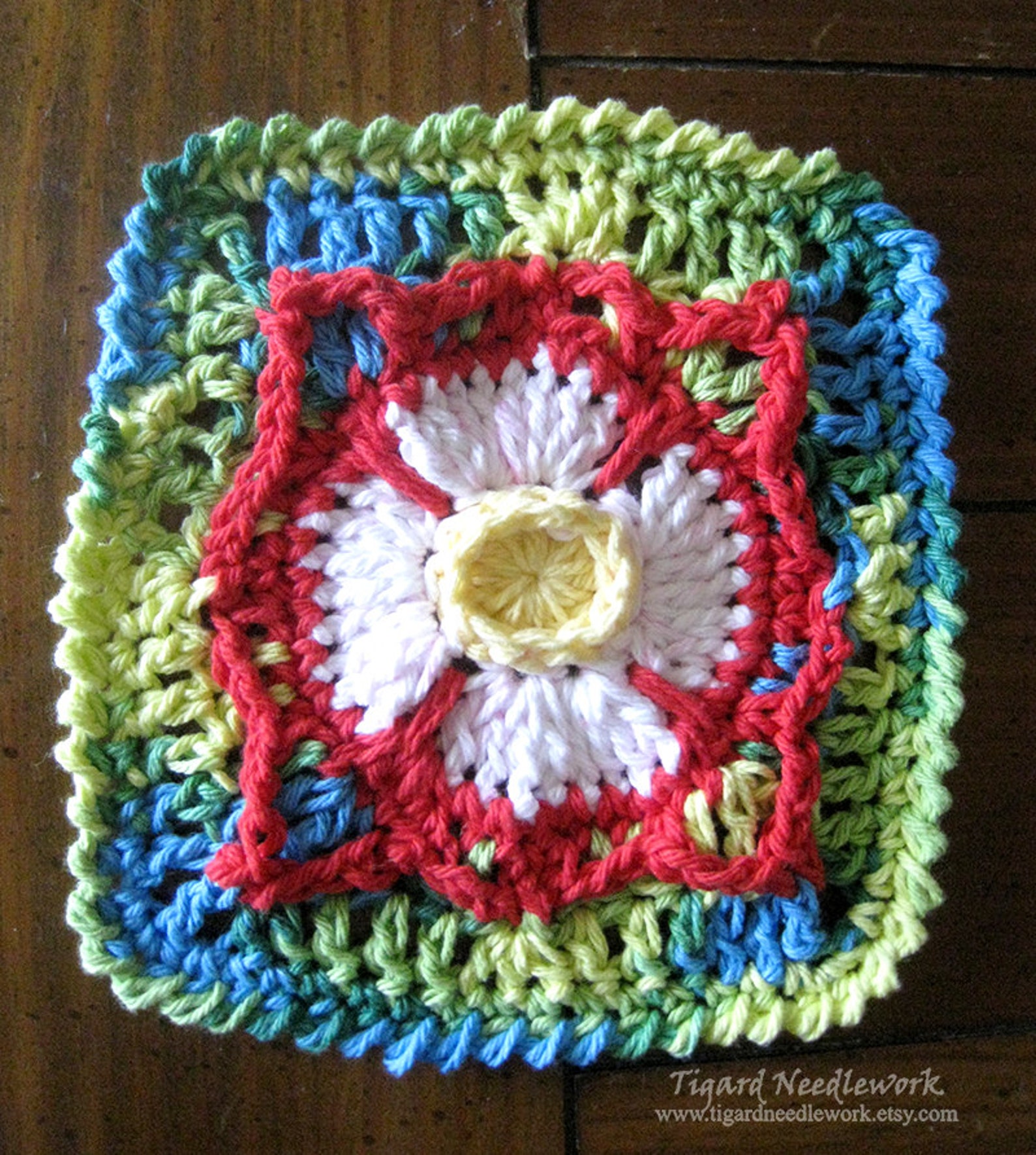 Crochet Square Pattern - Textured Crochet Square Pattern - Crochet ...
