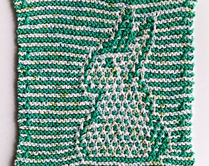 Knit Bunny Dishcloth Pattern, Easter Knitting, Knit Rabbit, Knit ...