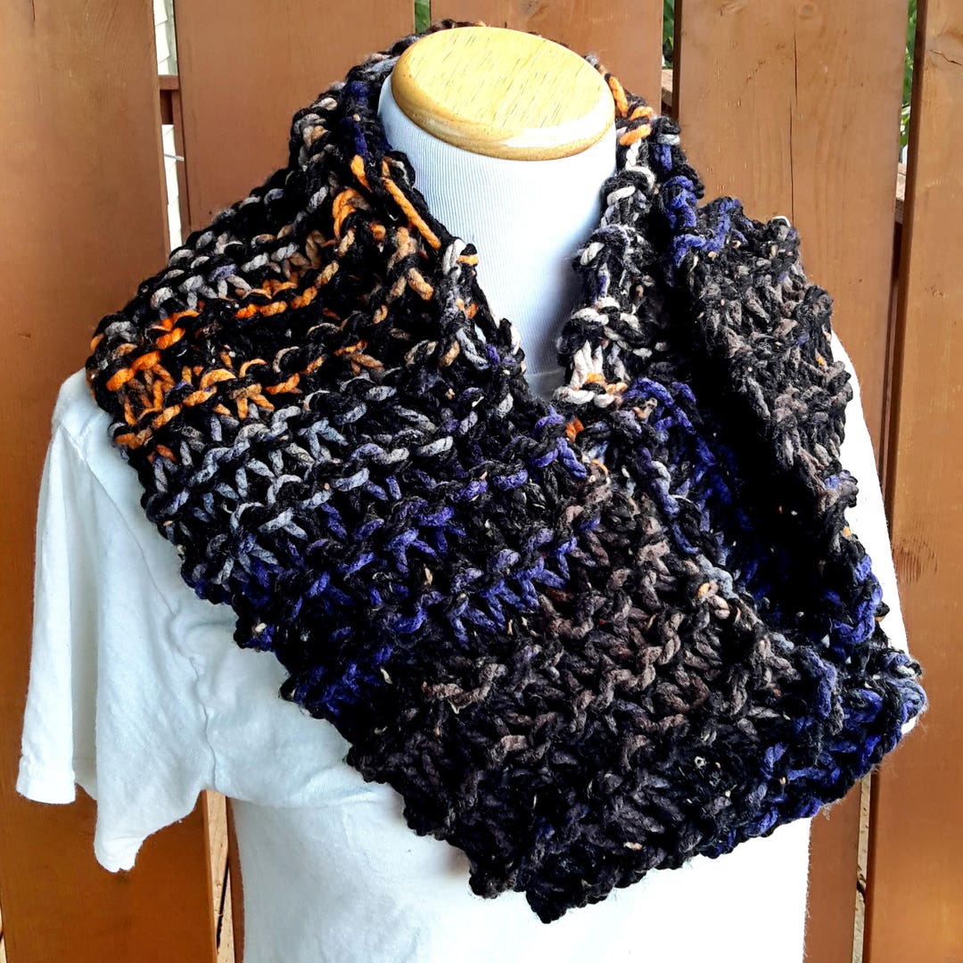 Knitted Cowl Pattern, Bulky Cowl Pattern, Oversized Scarf, Winter Cowl ...