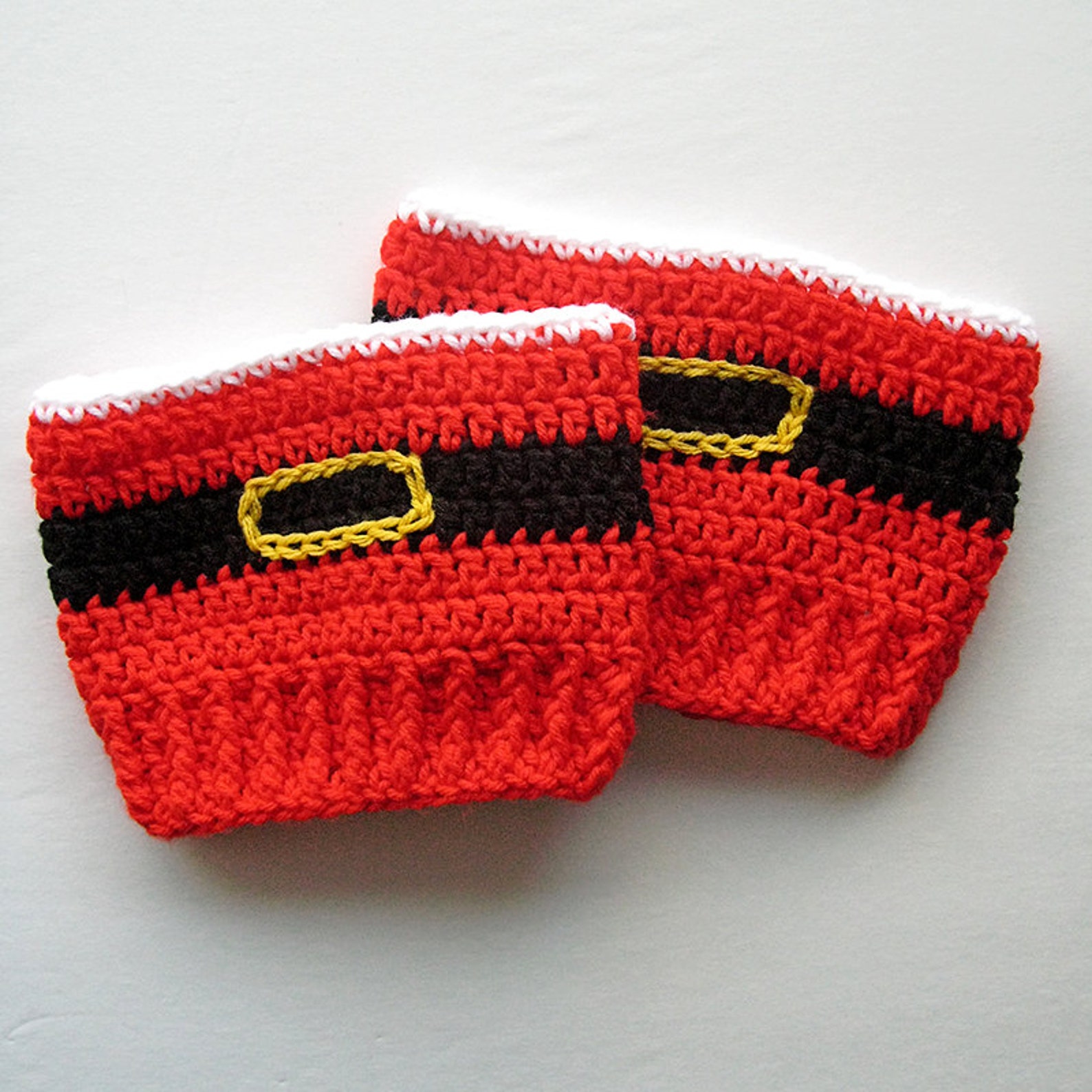 Boot Cuff Pattern, Crochet Pattern, Crochet Boot Cuffs, Santa Boot ...