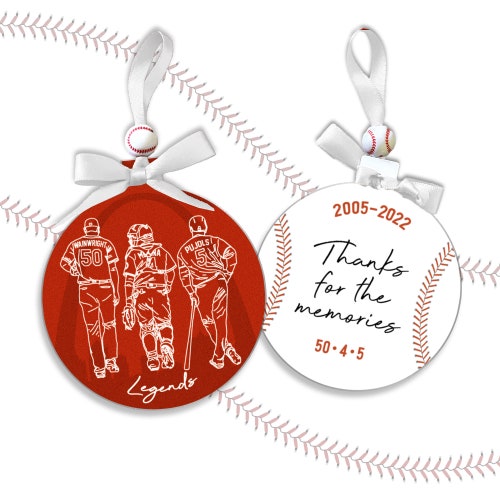 Baseball Legends Wainwright Molina Pujols Ornament - Etsy
