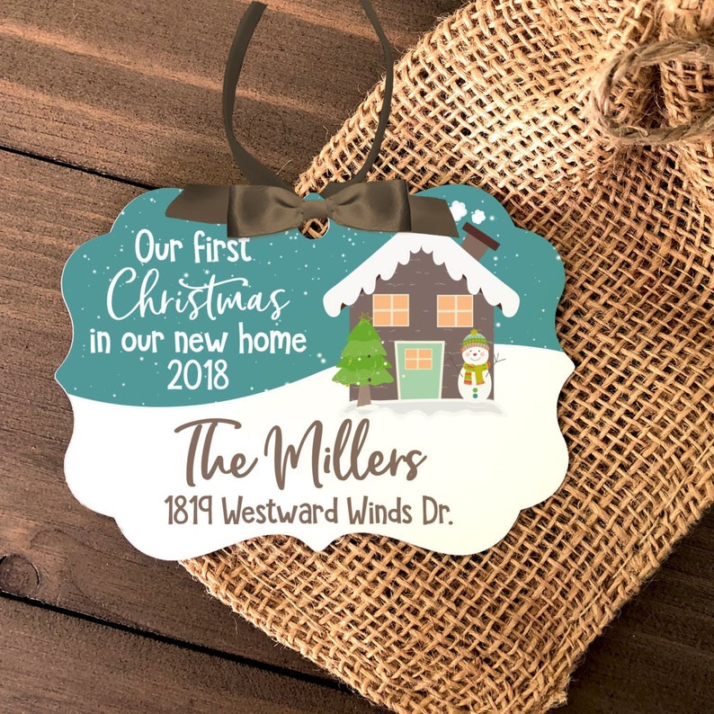 First Christmas New Home | Our First House Christmas Ornament ...