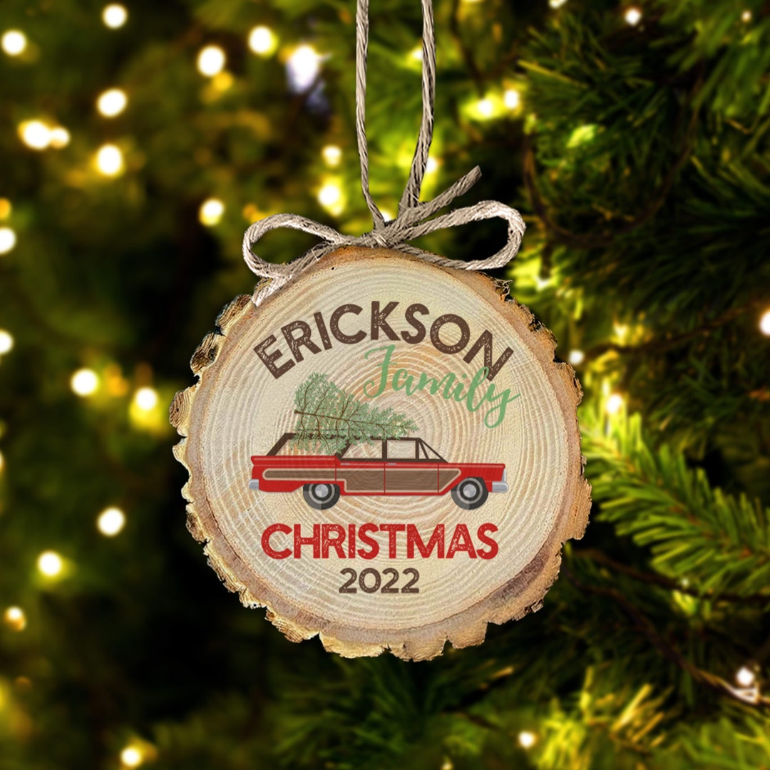 Family Christmas Ornament Retro Station Wagon Tree Ornament Family Gift ...
