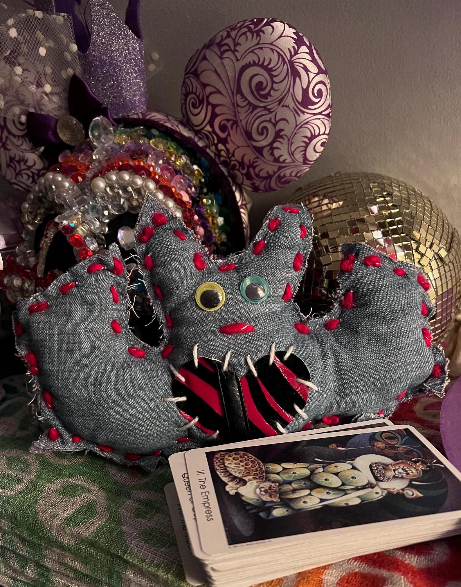 Wildlife the Bat Voodoo Doll - Handmade Gothic Plush, Occult Familiar ...