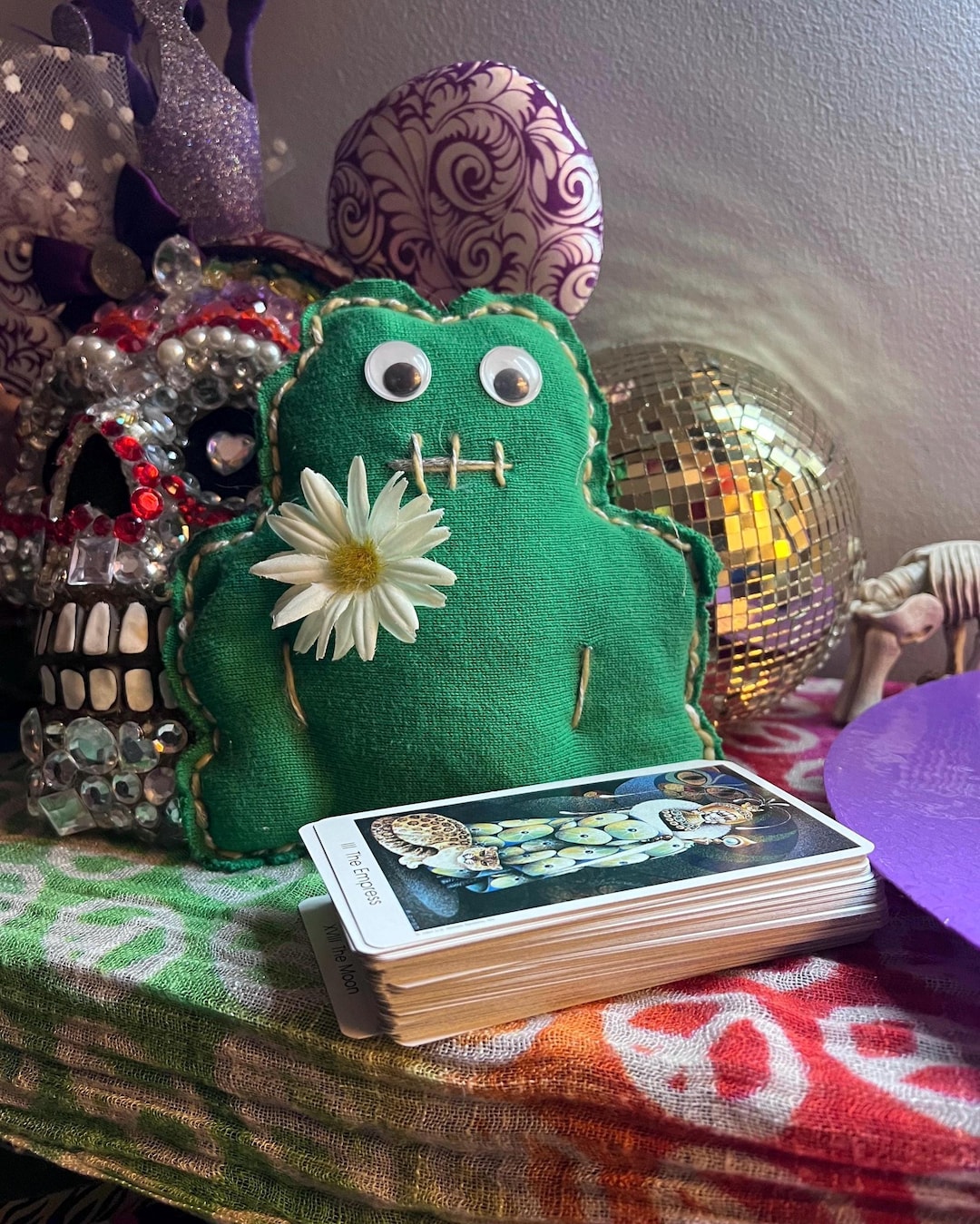 Miss Daisy the Frog Voodoo Doll - Handmade Plush, Gothic Toad Charm ...