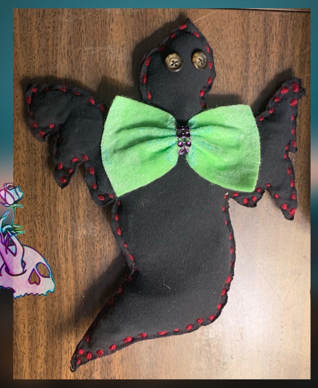 Mr Ghost Voodoo Doll - Gothic Spirit Plush, Handmade Horror Doll ...