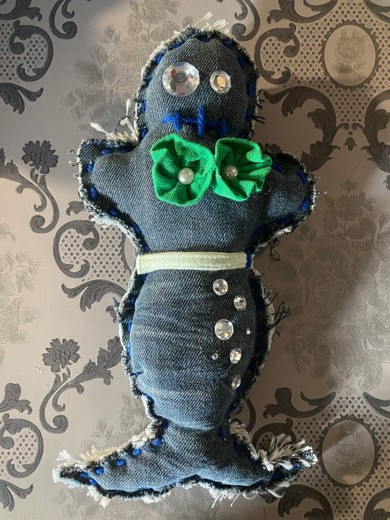Beach Bubbles Mermaid Voodoo Doll - Handmade Plush, Gothic Sea Spirit ...