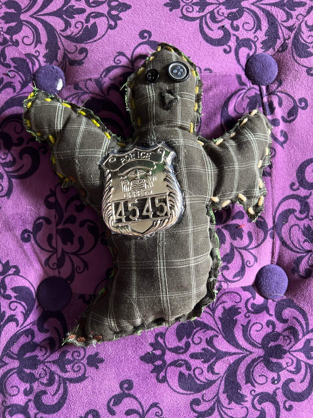 The Law Ghost Voodoo Doll - Gothic Spirit Plush, Handmade Horror Doll ...