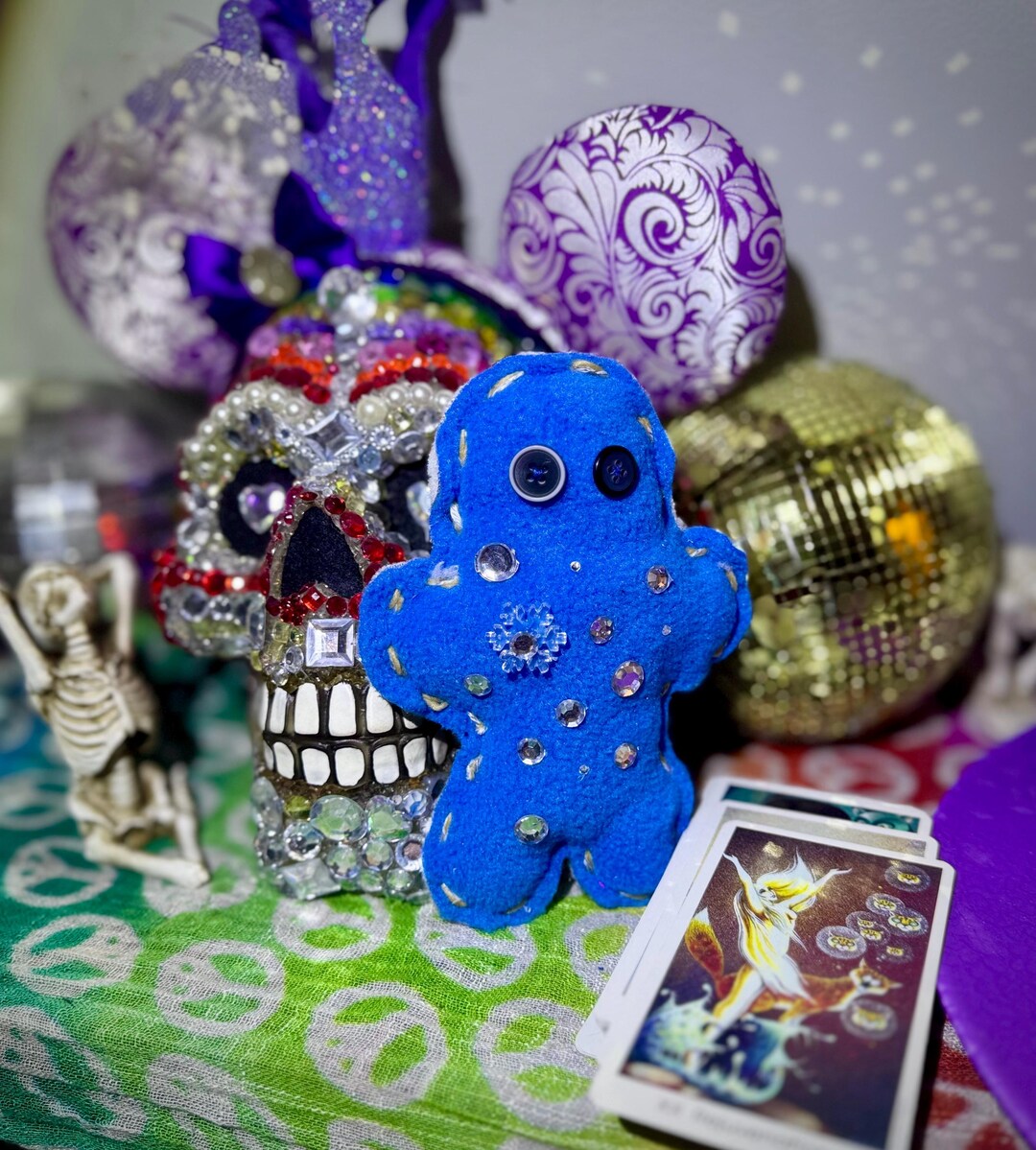 Frostella Moonshard – Handmade Blue Voodoo Doll With Rhinestones ...