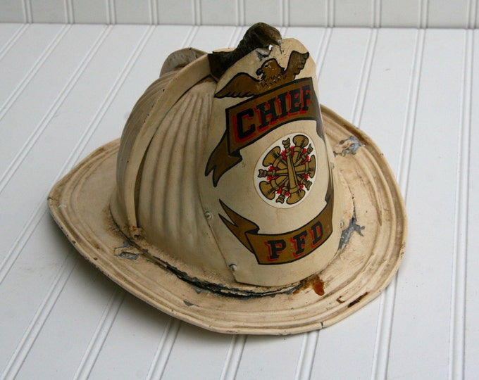 Antique Fire Chief's Aluminum High Eagle Helmet - Cairns and Brother ...