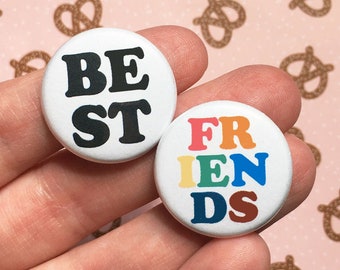Best Friend Buttons - Etsy