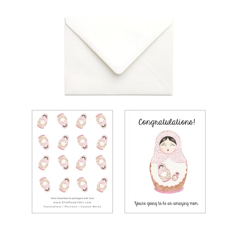 New Mom Card, Baby Shower Card, Congratulations New Mom Card, Card for ...