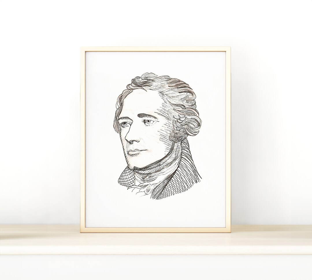 Alexander Hamilton Portrait Print: Founding Father Art - Etsy