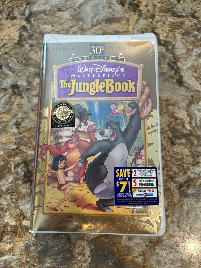 Vintage Disney's the Jungle Book UNOPENED 30th Anniversary Limited ...