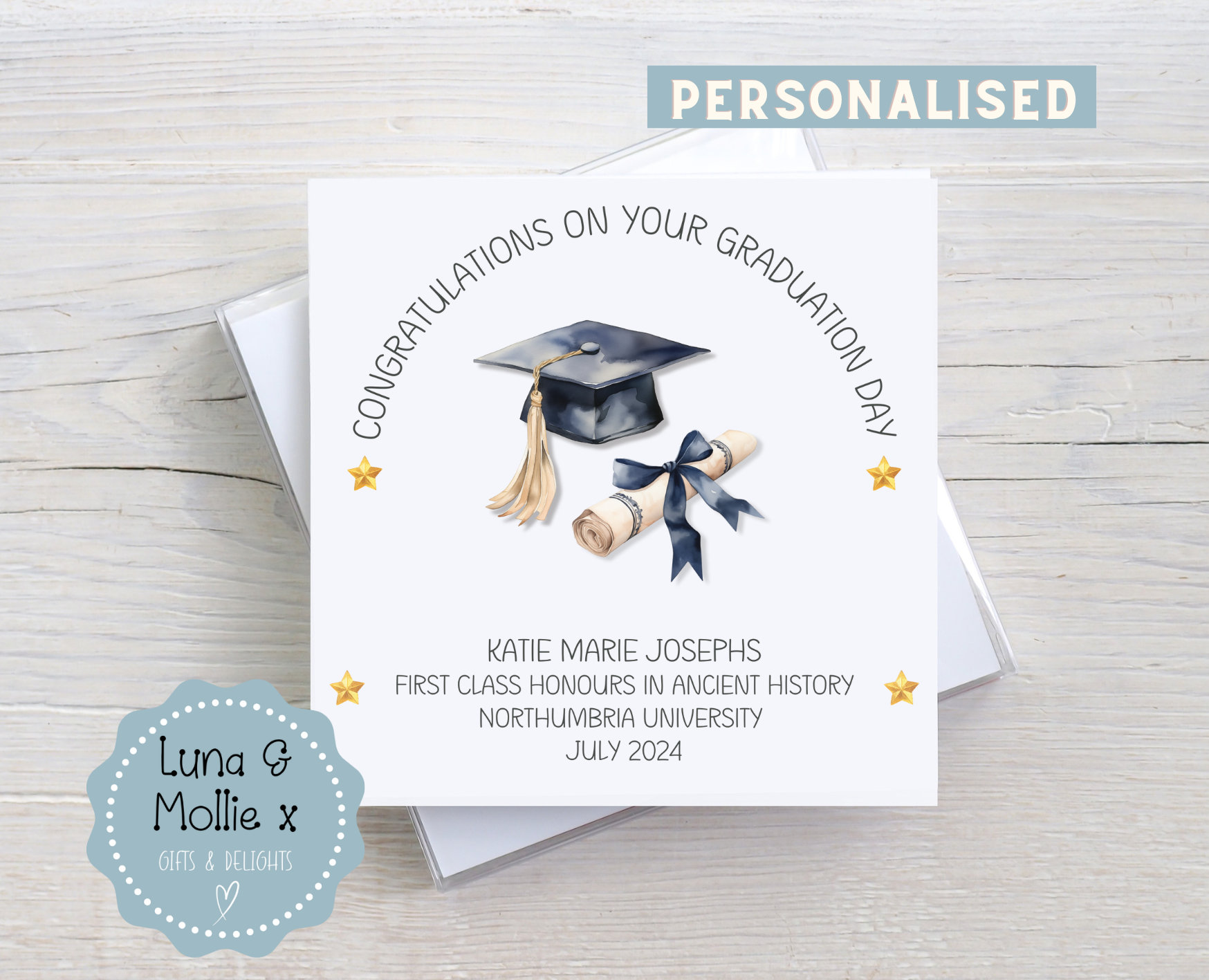 Personalised Graduation Card, Graduation Day, Degree Congratulations ...