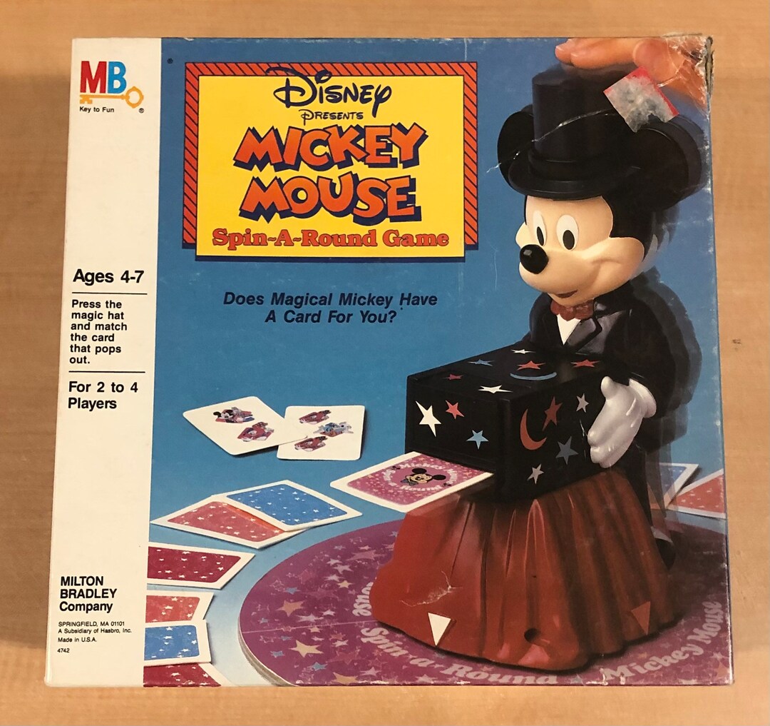 Vintage 1986 Mickey Mouse Spin-a-round Collectible Game by - Etsy