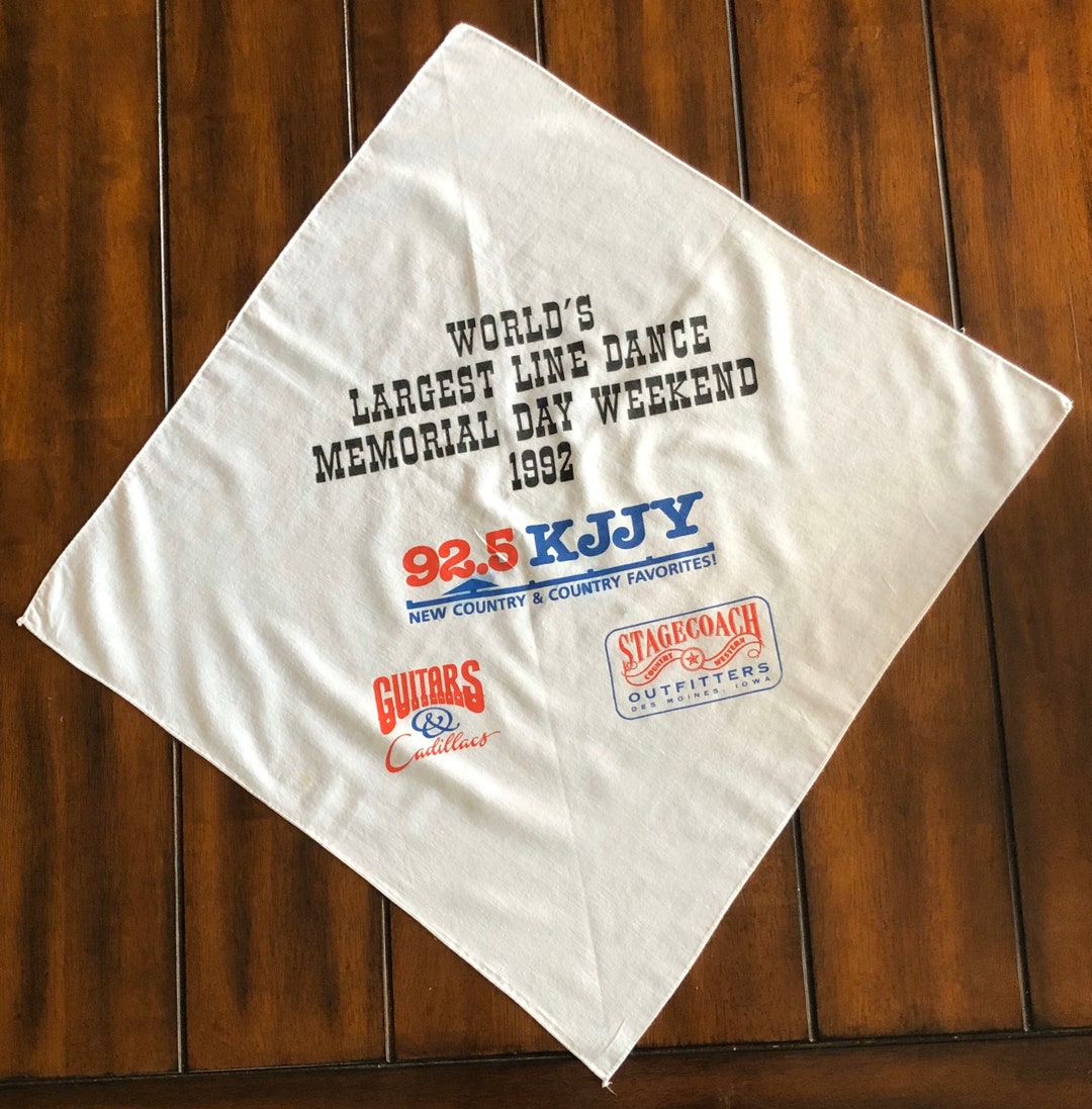 Vintage 1992 worlds Largest Line Dance Memorial Day Weekend - Etsy