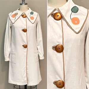Edwardian, 1920s Duster, Car Coat, Smock Frock Coat, Dress Coat, Cotton ...