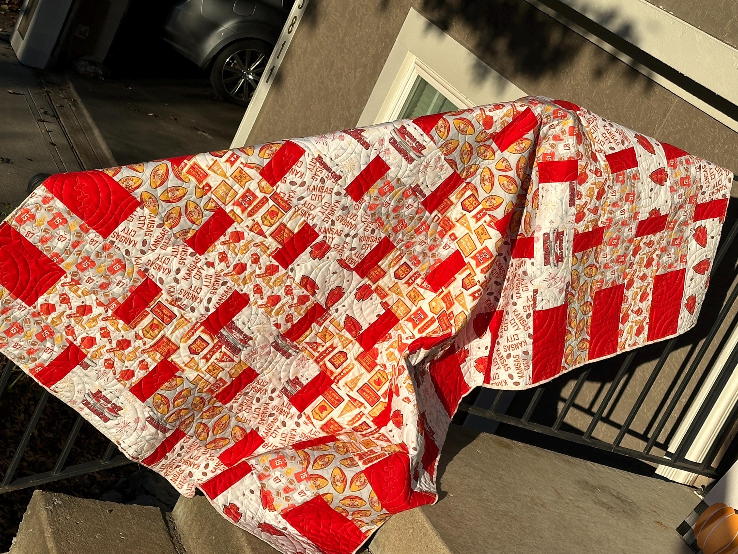 Easy Peasy KC Chiefs Quilt Kit - Etsy