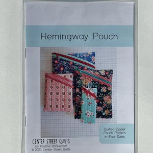 Hemingway Pouch Pattern - by Center Street Quilts - Etsy
