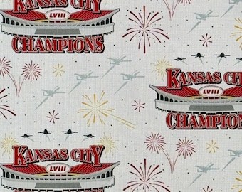 Chiefs KC Pennants - by Paintbrush Fabrics - Etsy