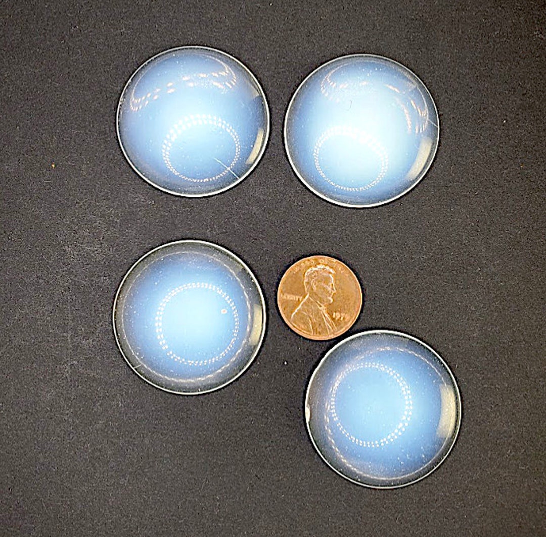 1 Large Vintage Opal Glass Domed Lens, Cabochon, Made in Japan, 36mm in ...