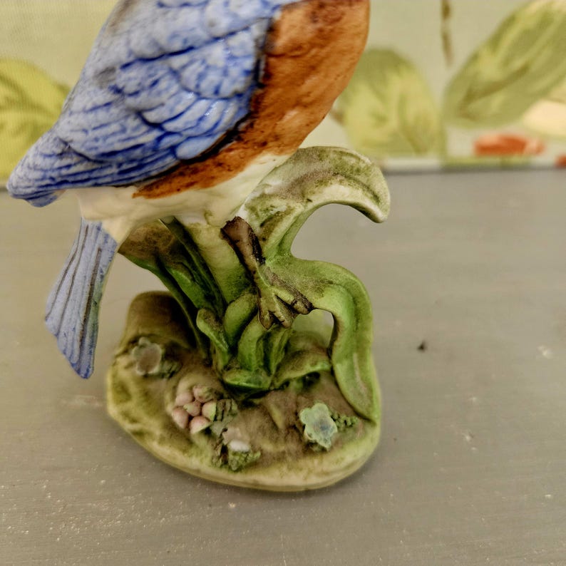 Vintage Bird Figurine - Bluebird Statue Collectible - Norleans ...