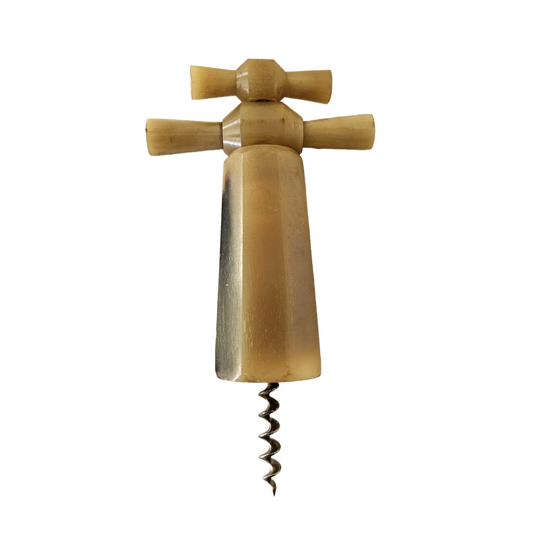 Rare Vintage French Butterscotch Bakelite Collar Corkscrew • Deco ...