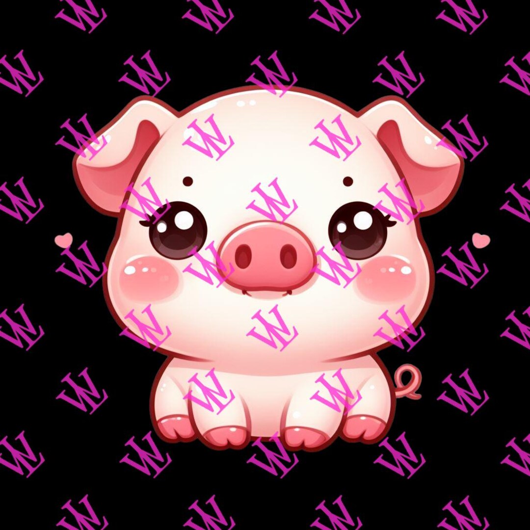 Pig Acrylic Blank With Decal, Acrylic Blank With Decal, Acrylic Blanks ...