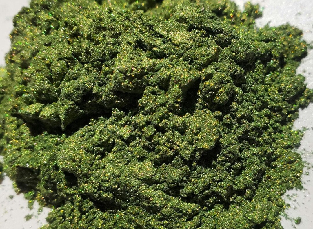 Dark Green Mica- Green Mica Powder, Mica Powder, Mica, Nail Mica ...