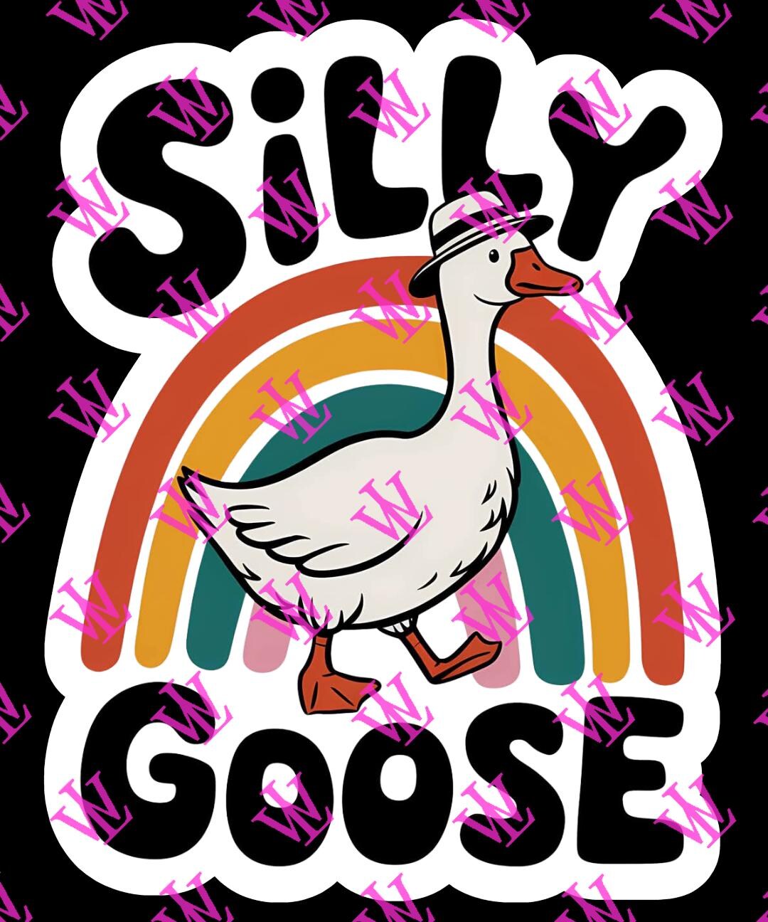 Silly Goose Acrylic Blank With Decal, Acrylic Blank With Decal, Acrylic ...