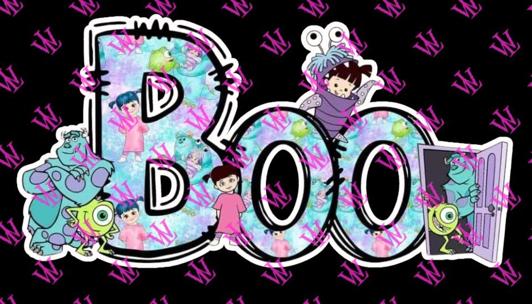 Boo Acrylic Blank With Decal, Acrylic Blank With Decal, Acrylic Blanks ...