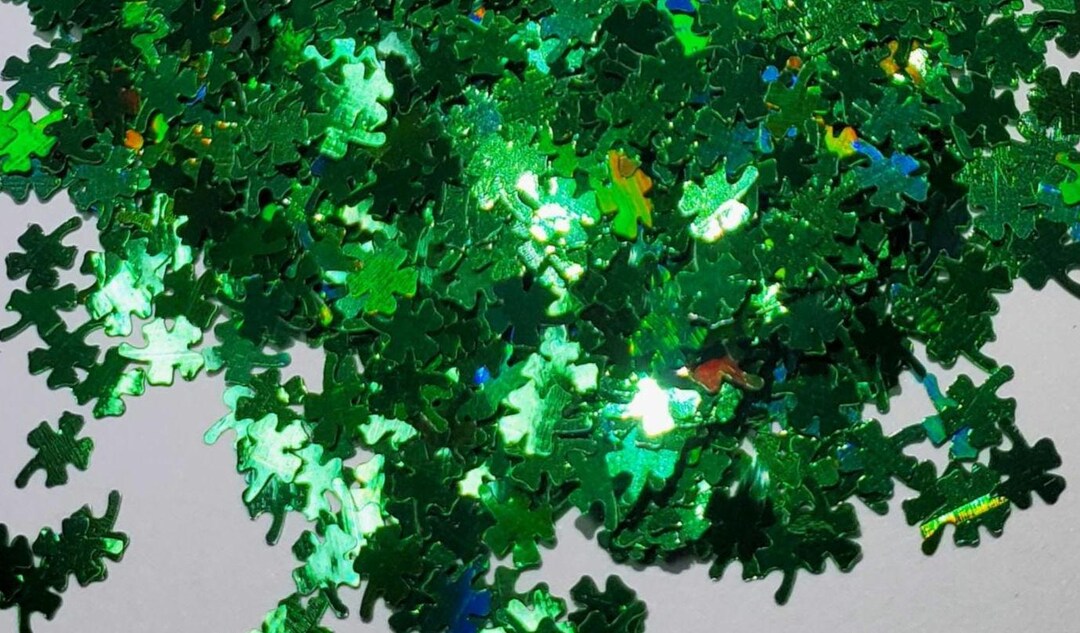 Clover Glitter Shapes, Shape Glitter, Glitter, White Glitter, Glitter ...