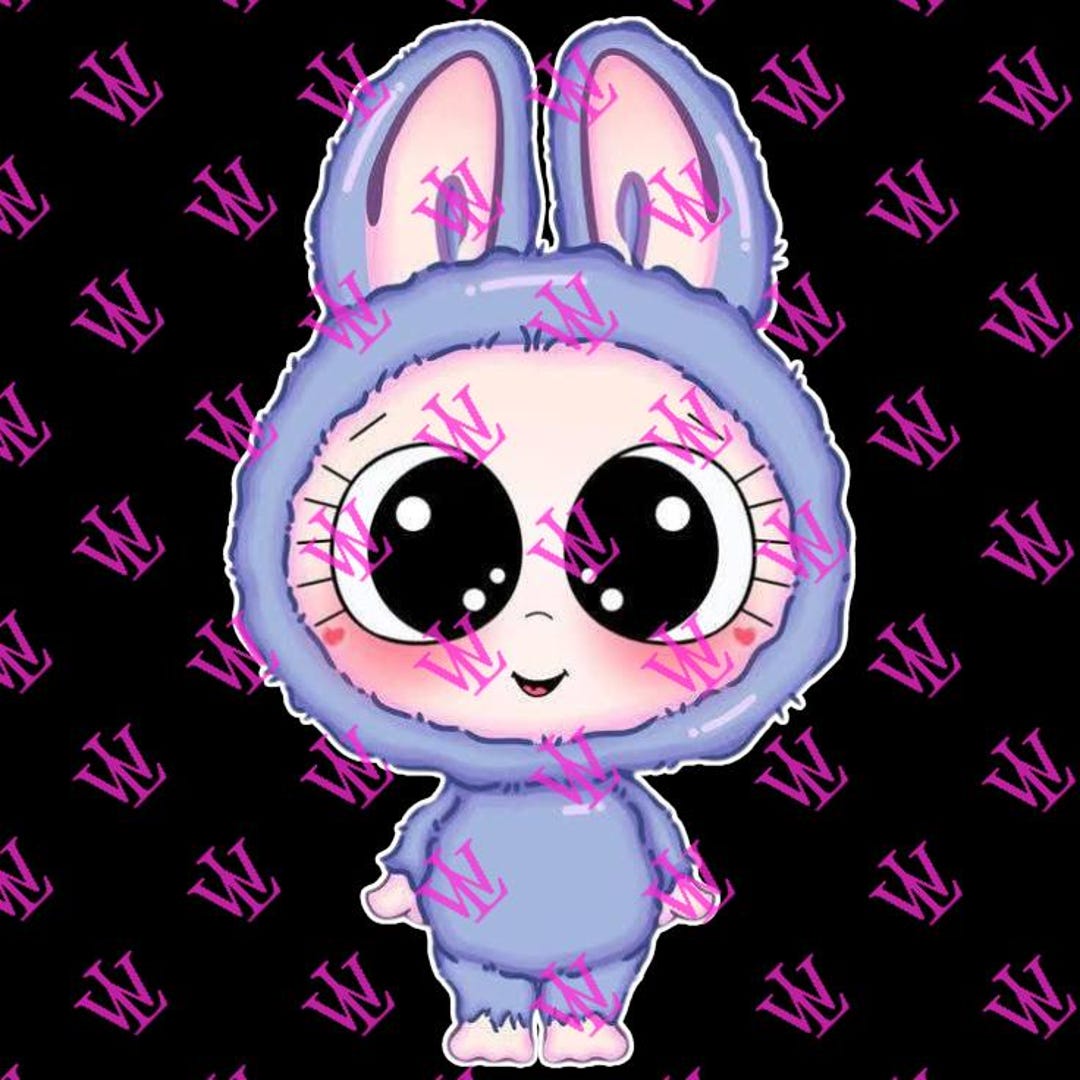 Labubu Acrylic Blank With Decal, Acrylic Blank With Decal, Acrylic ...