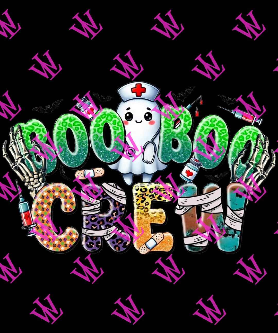 Boo Boo Crew Acrylic Blank With Decal, Acrylic Blank With Decal ...