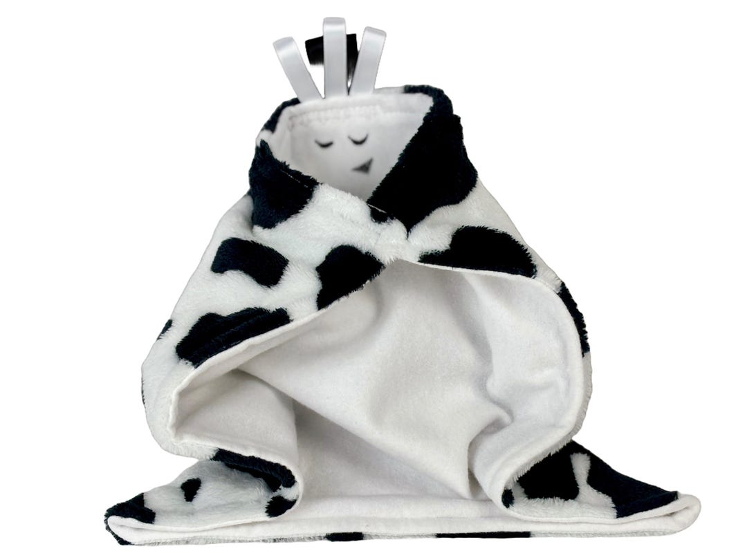 Soft and Furry Cow Print Lovey - Etsy