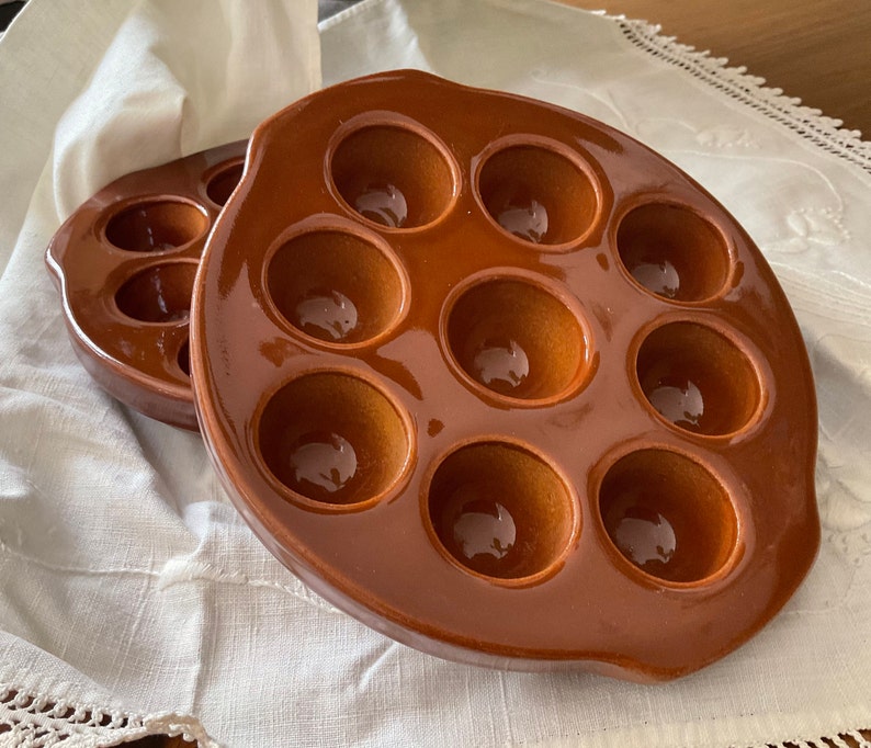 Poterie Renault Vintage French Pottery Escargot Plate - Etsy