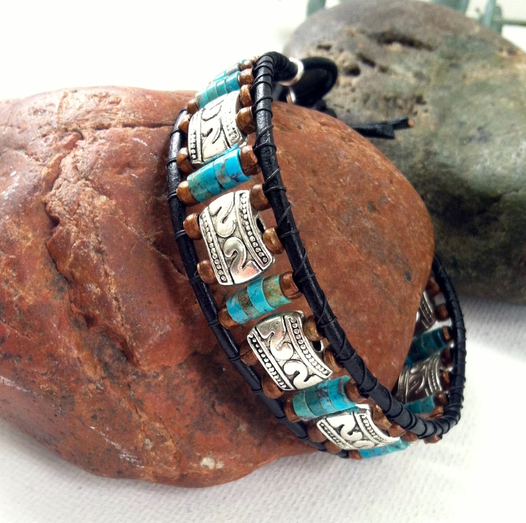 Men's Bracelet, Mens Turquoise Bracelet, Men's Gifts, Gifts for Him ...