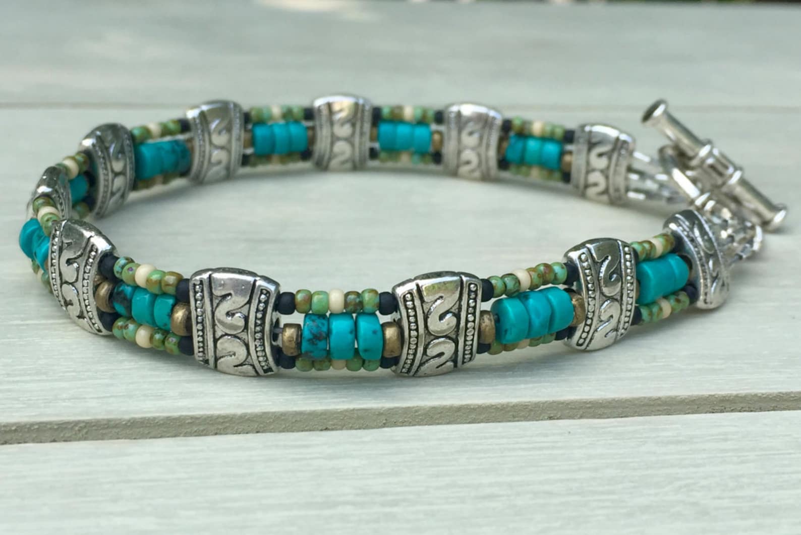 Turquoise, Turquoise Bracelet, Southwestern Style, Genuine Turquoise ...
