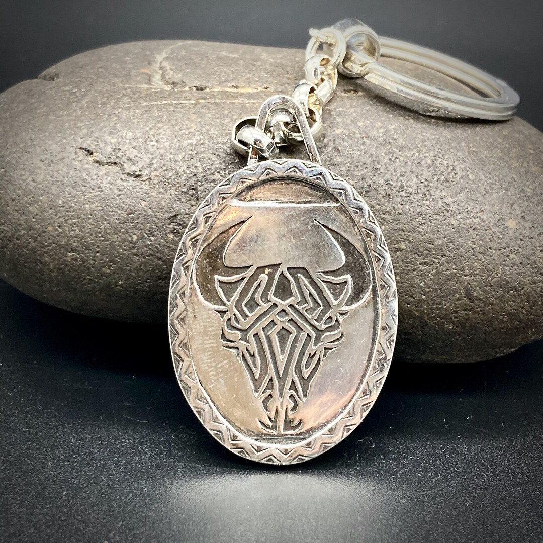 Western Key Chain, Gifts for Him, Sterling Key Chain, Mens Southwestern ...