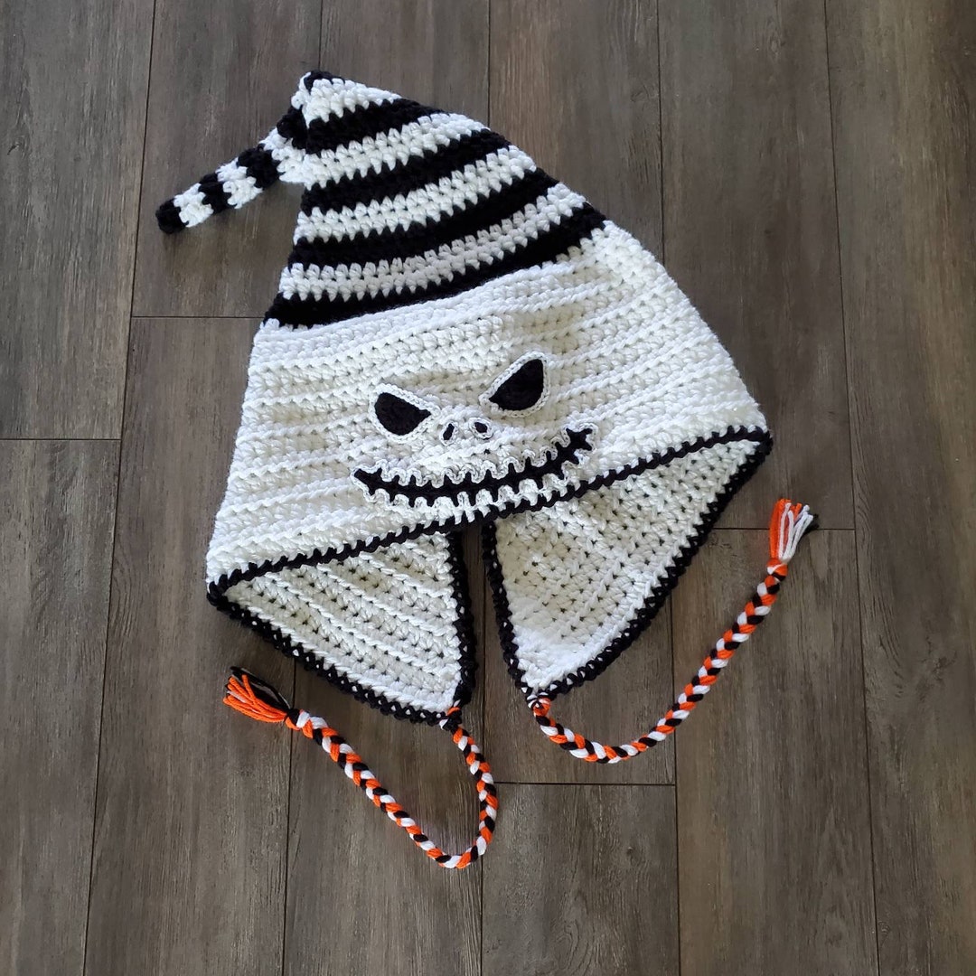 Bone Daddy Hood Adult & Child Sizes Twisted Hatter Pattern Acrylic Yarn ...