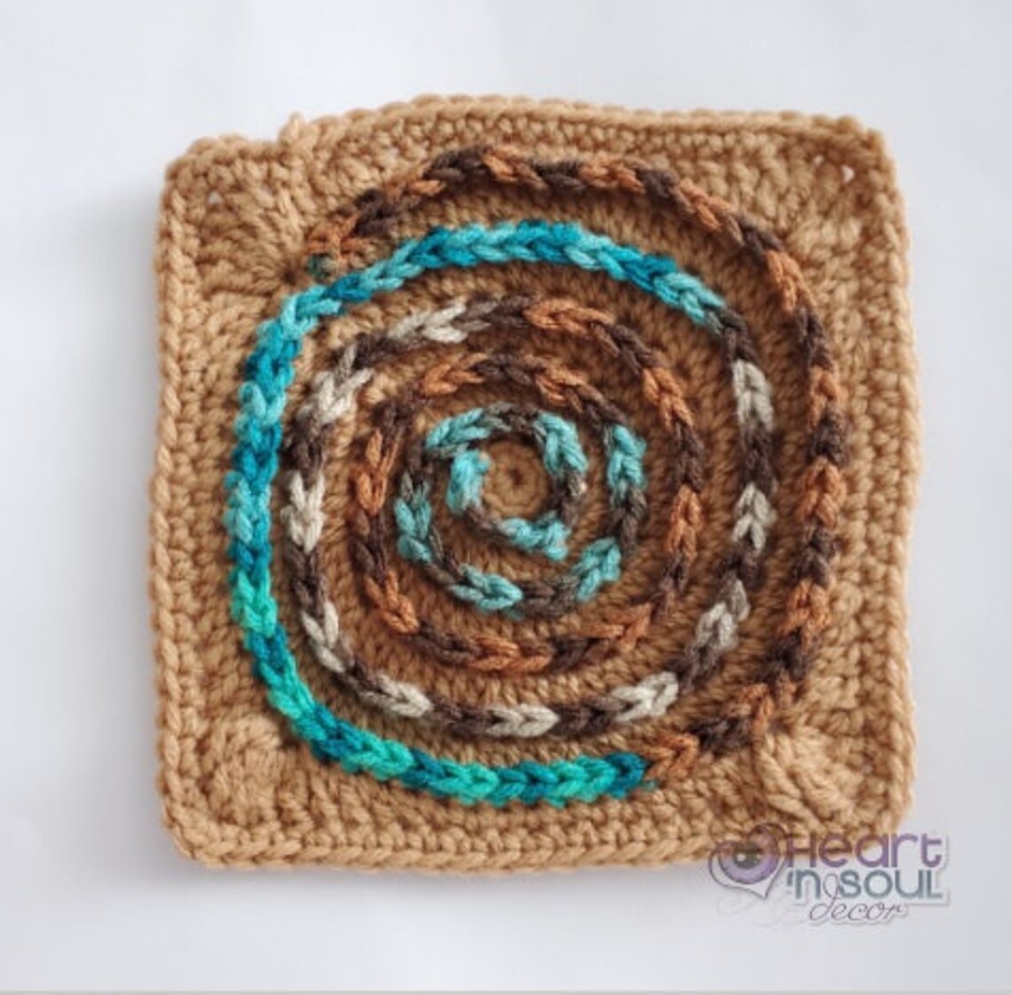 Swirl Granny Square Crochet Blanket PATTERN (digital Download) - Etsy