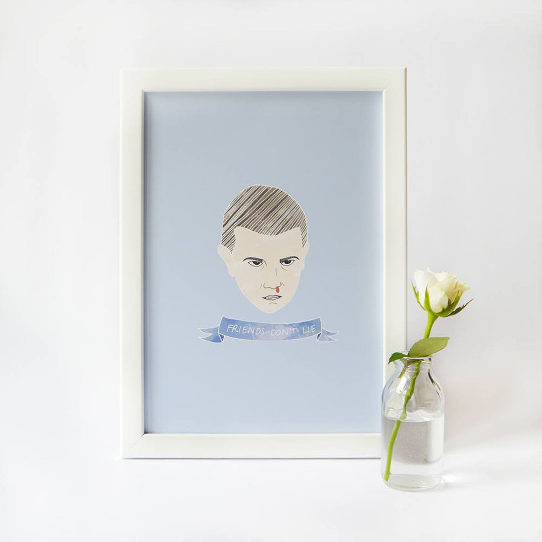 Eleven Stranger Things Print PRINTABLE WALL ART Illustrated Watercolour ...