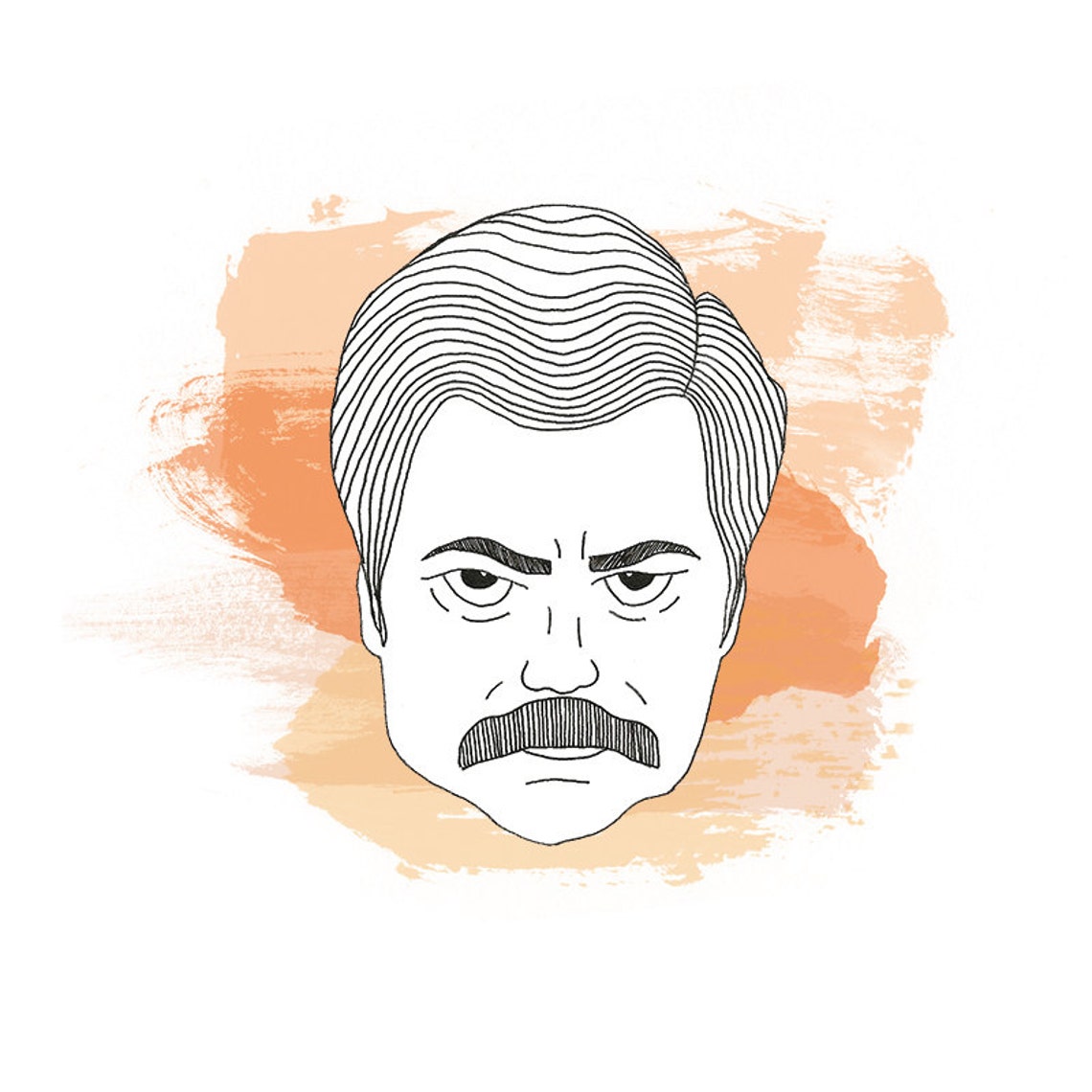 Ron Swanson Print · PRINTABLE WALL ART · Parks & Recreation Minimal ...